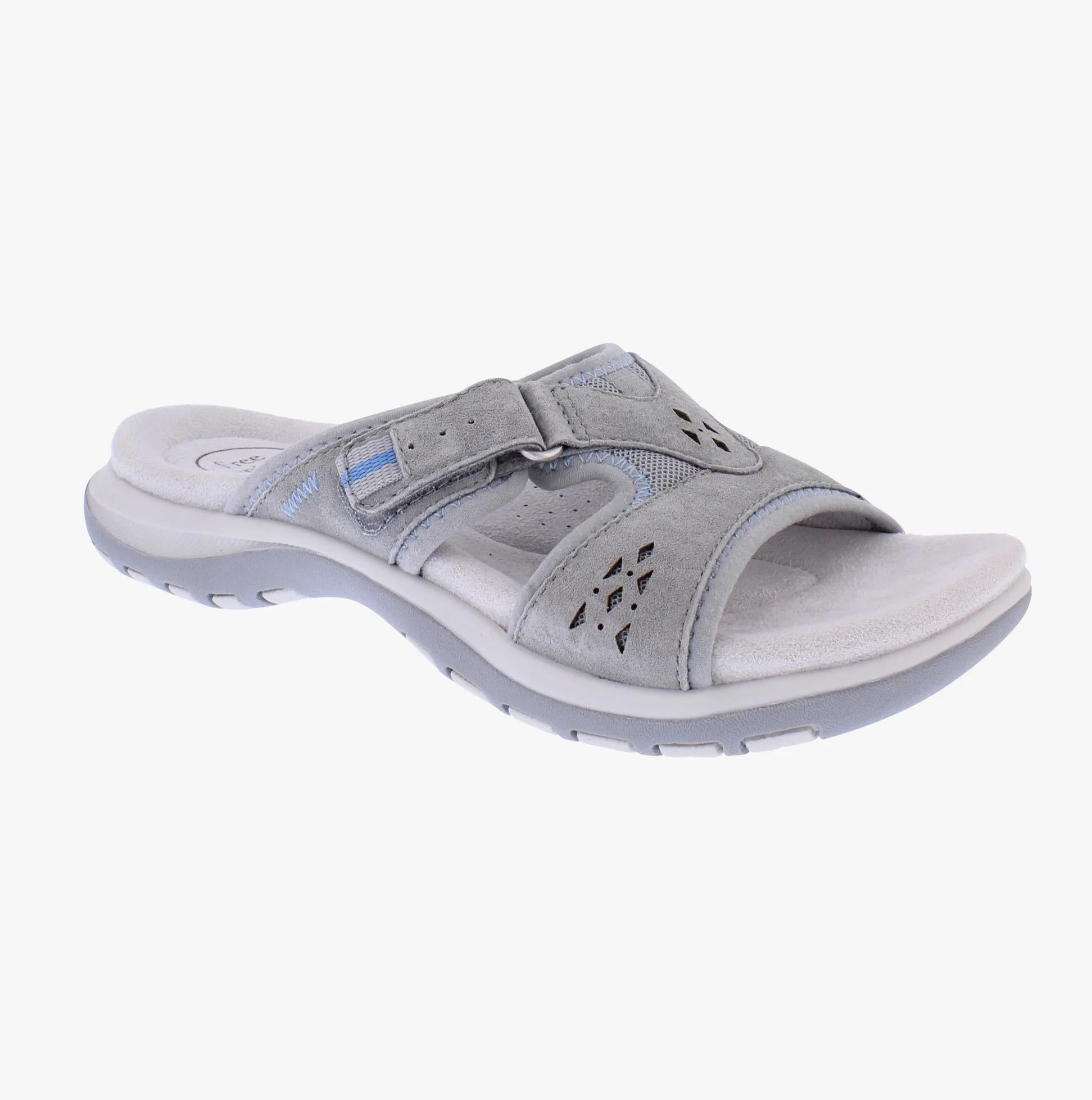 Free Spirit Womens Wickford 3 Smoke Grey Suede Leather Slip On Mule Sa ...