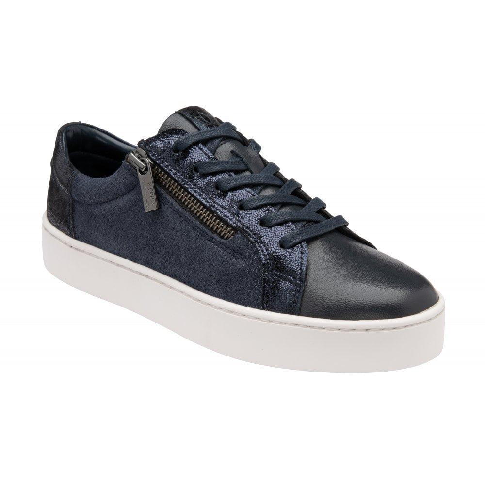 Lotus Ladies Sky Navy Snake Leather Stressless Trainers – Hirst Footwear